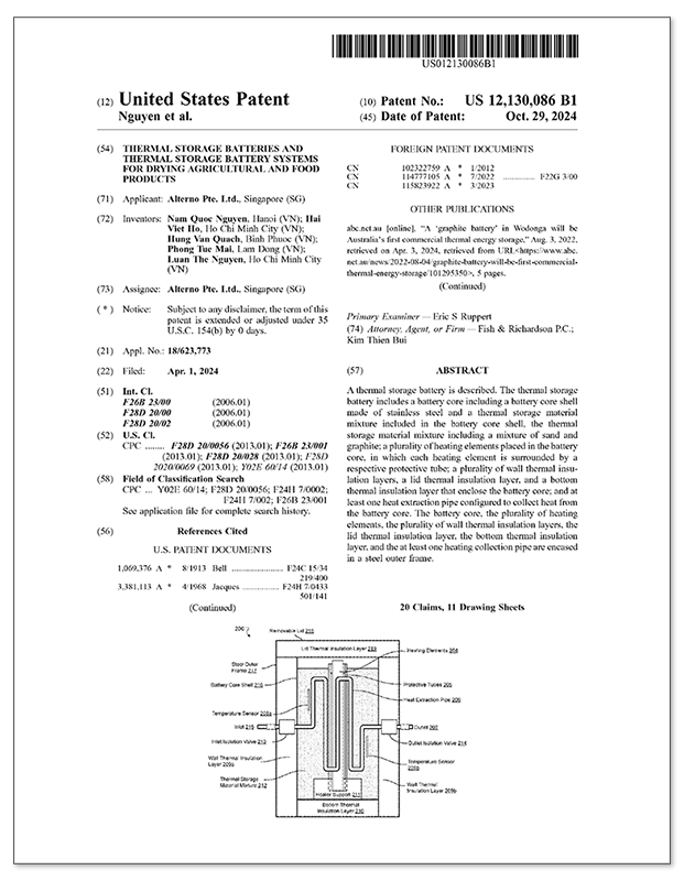 The "Sand Battery" Patent USPTO 12-130086-B1 (SAND - Part 7)